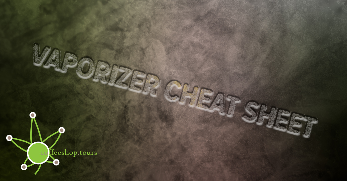 The Vaporizer Cheat Sheet - coffeeshop.tours
